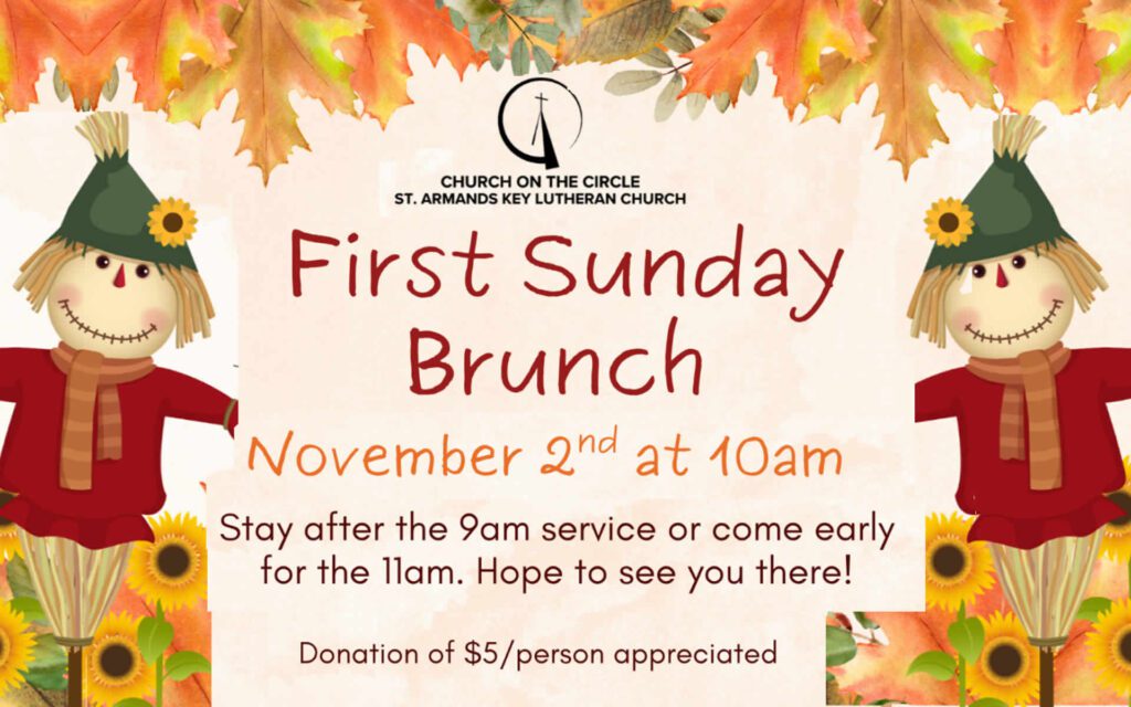 First Sunday Brunch on November 2nd - St. Armands Key Lutheran Church
